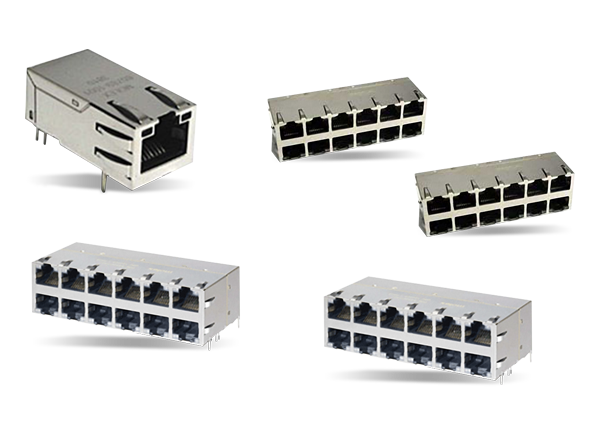 RJ45 Magnetic Modular Jacks - Molex | Mouser
