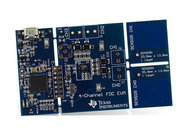 FDC2x14EVM Evaluation Module (EVM) - TI | Mouser