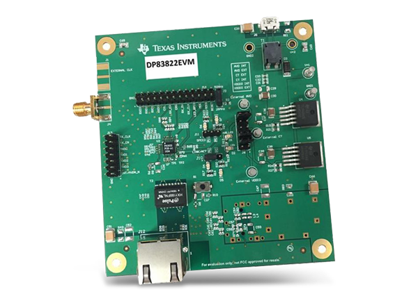 DP83822EVM Ethernet PHY Evaluation Module (EVM) - TI | Mouser