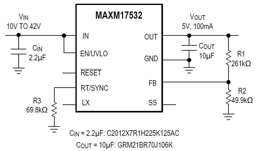 Himalaya uSLIC™ MAXM17532 Step-Down Power Module - Analog Devices ...