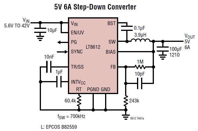 LT8612 Synchronous Step-Down Regulators - ADI | Mouser
