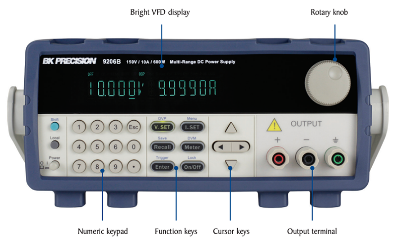 Model 9200B Multi-Range DC Power Supplies - B&K | Mouser