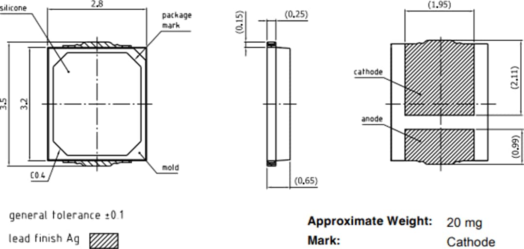 DURIS E 2835 LEDs - ams OSRAM | Mouser