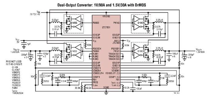 Multiphase Buck Voltage Mode DC/DC Controllers - ADI | Mouser