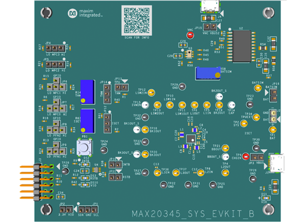 MAX20345 PMIC Evaluation Kits - Analog Devices / Maxim Integrated | Mouser
