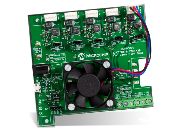 ADM00879 Fan Controller Demo Board - Microchip Technology | Mouser