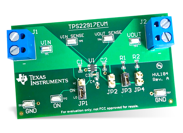 TPS22917EVM Load Switch Evaluation Module - TI | Mouser