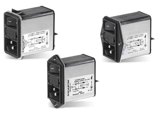 DD12 Filtered Power Entry Modules - Schurter | Mouser