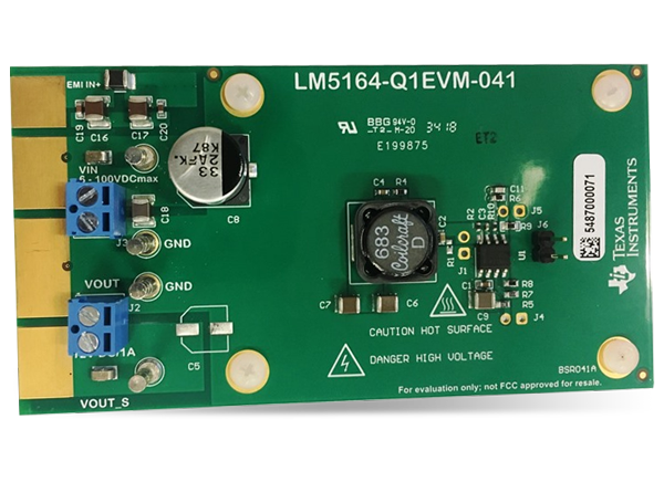 LM5164-Q1EVM-041 Converter Evaluation Module - TI | Mouser