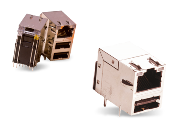 MagJack® USB Combo 2.0 Connectors - Bel Magnetic Solutions | Mouser