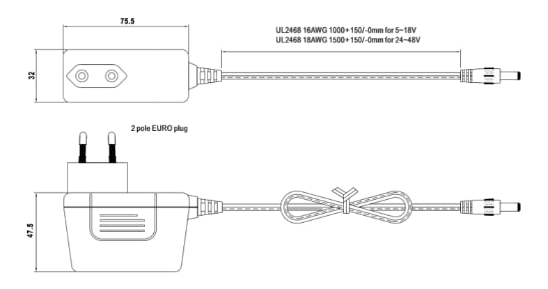 GEM/GSM60 Medical Adapters - Mean Well | Mouser