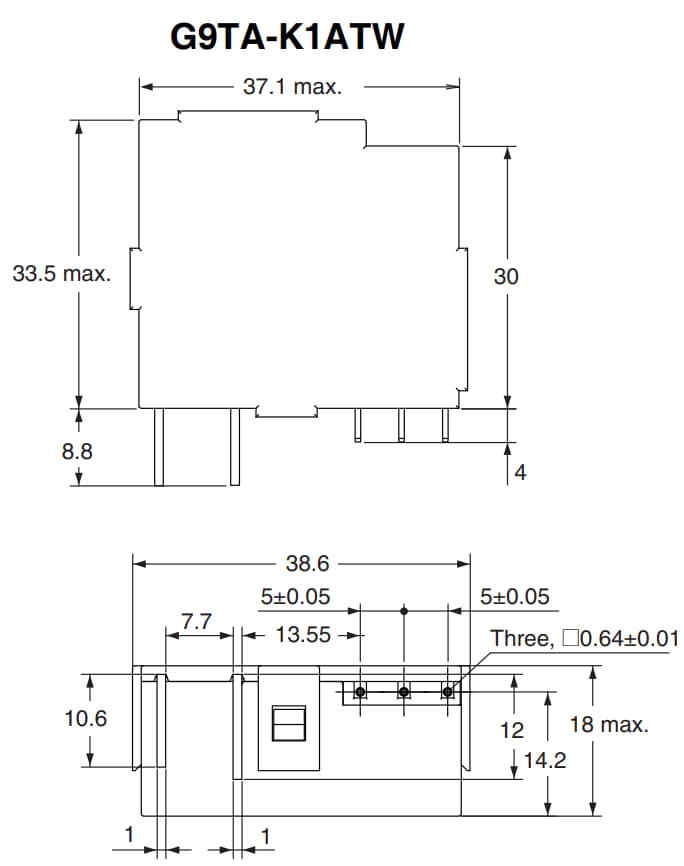 G9TA AC Power Latching Relays - Omron Electronics | Mouser