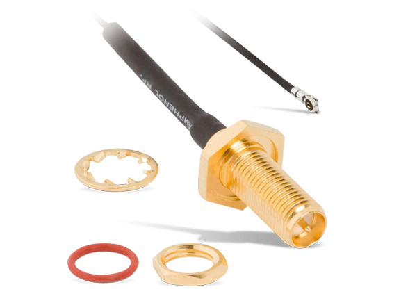 AMC4 to RP SMA IP67 Cable Assemblies - Amphenol RF | Mouser