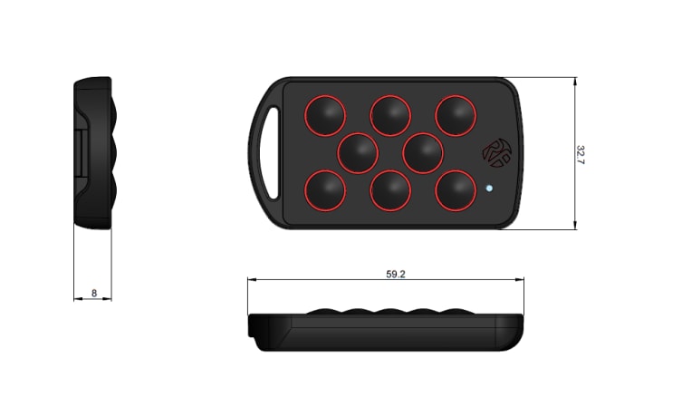 FOBBER Key Fob Transmitters - RF Solutions | Mouser