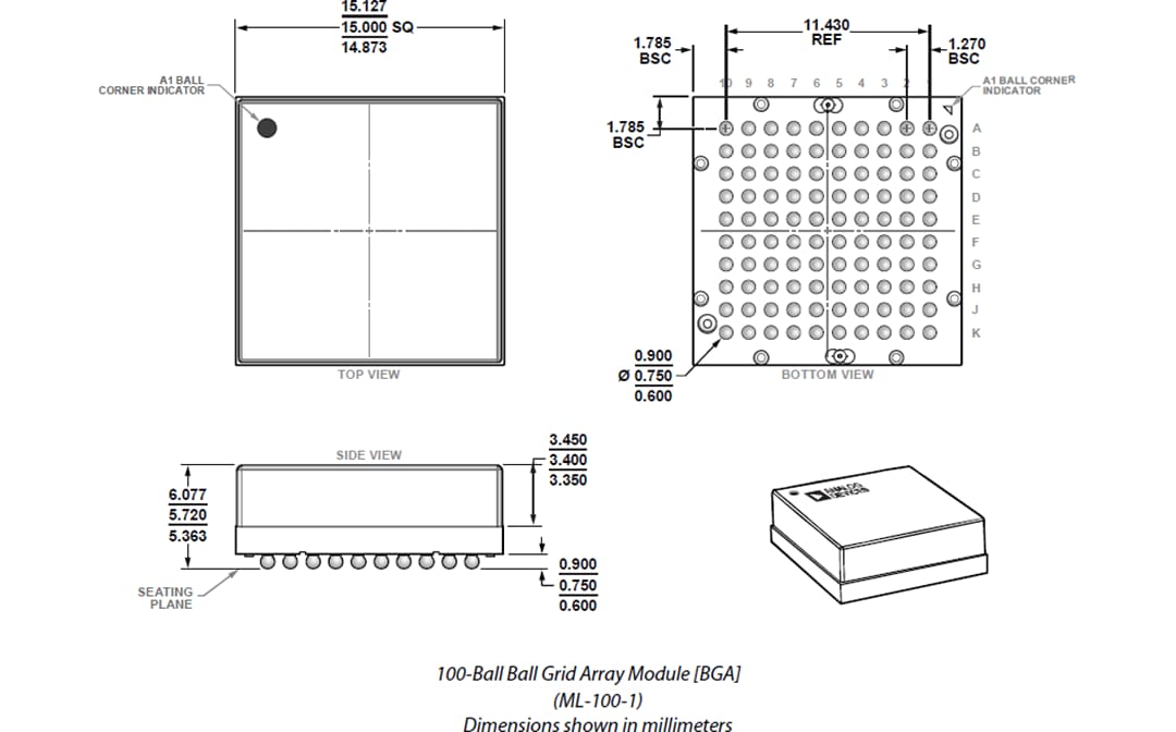 ADIS16500 Precision Miniature MEMS IMU - ADI | Mouser