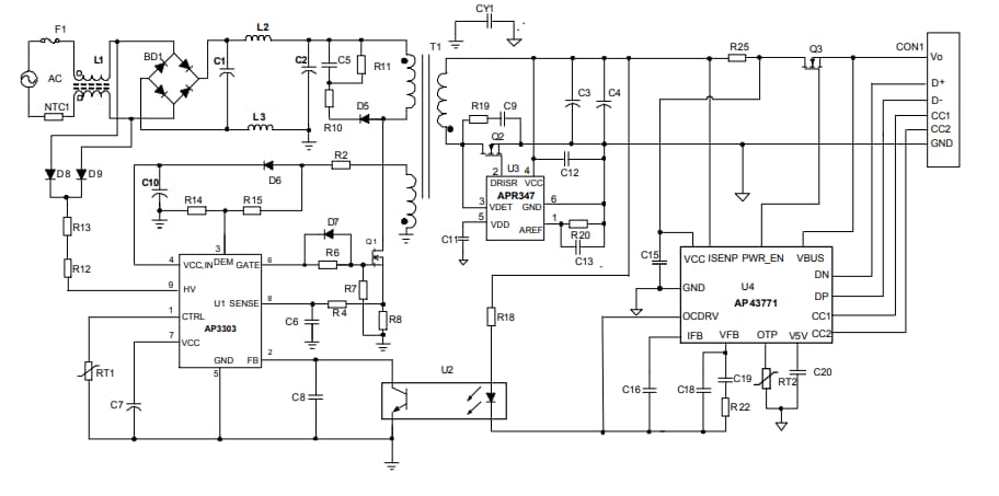 AP3303 Synchronous Rectification Switcher - Diodes Inc | Mouser