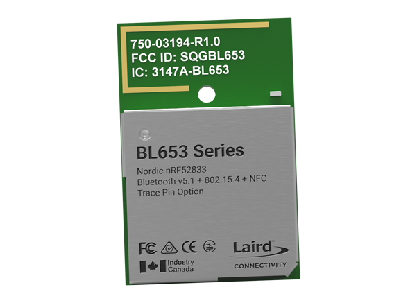 BL653 Series BLUETOOTH® 5.1 802.15.4 NFC Modules - Ezurio | Mouser
