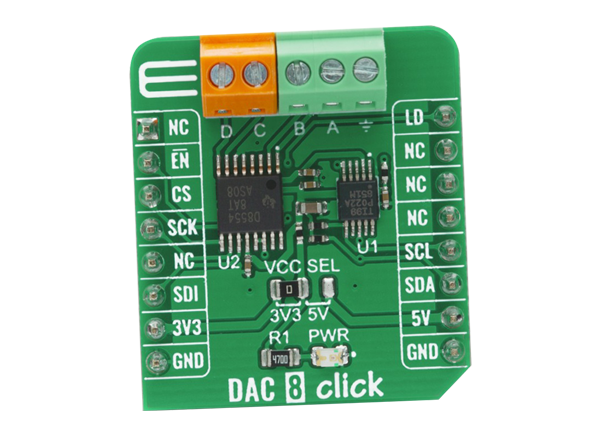 DAC 8 Click - Mikroe | Mouser