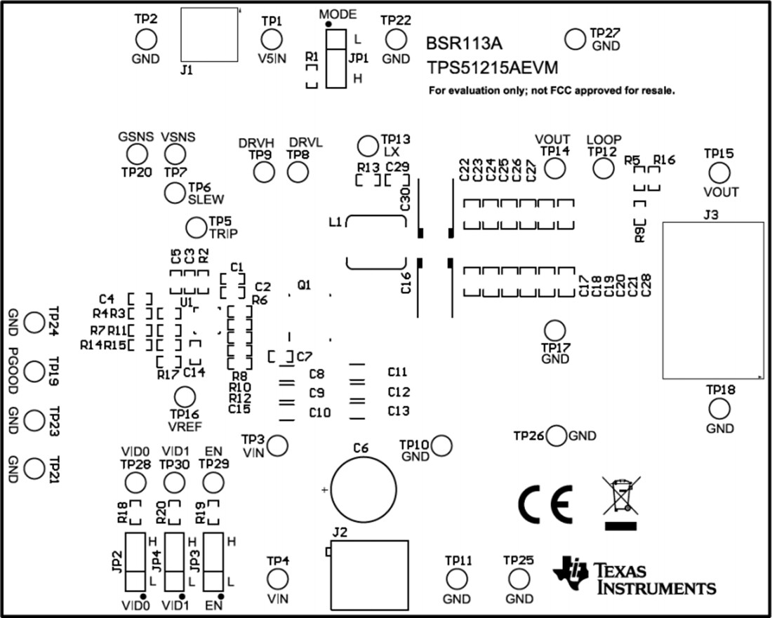 TPS51215AEVM Controller Evaluation Module (EVM) - TI | Mouser