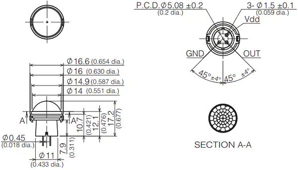 EKMB & EKMC Ultra Slight PaPIRs Motion Sensors - Panasonic | Mouser