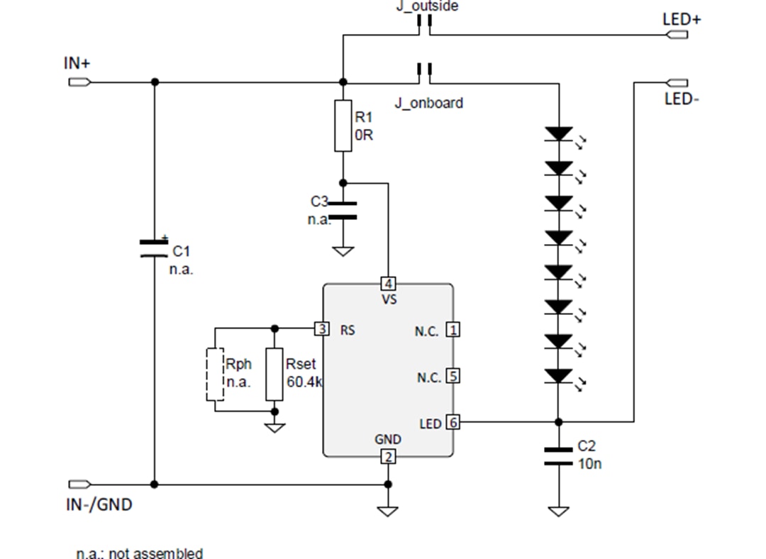 BCR431U LED Driver Evaluation Board - Infineon Technologies | Mouser