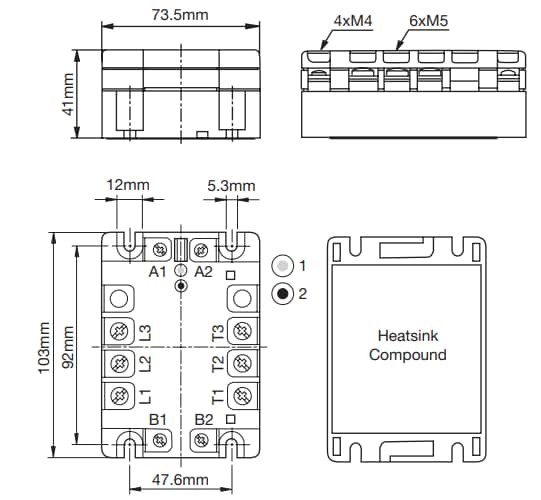 RZ3A Industrial 3-Phase Solid State Relays (SSRs) - Carlo Gavazzi | Mouser
