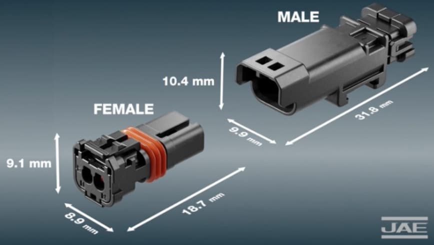 MX80 Waterproof Automotive In-Line Connectors - JAE | Mouser
