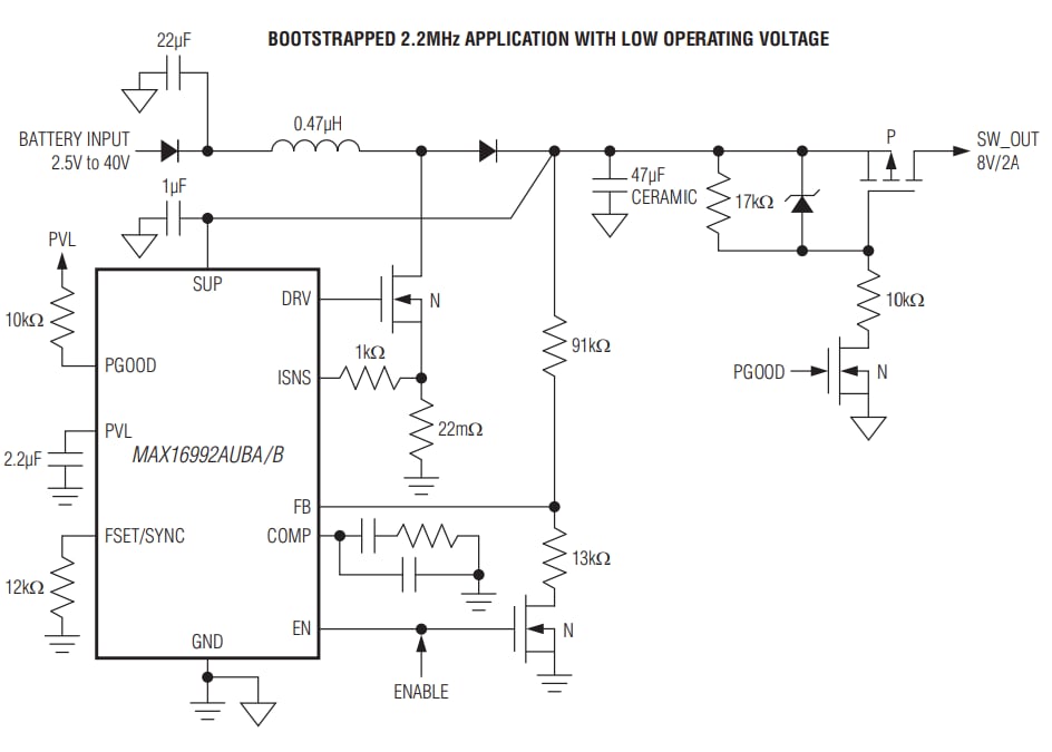 MAX16990/MAX16992 Current-Mode PWM Controllers - ADI | Mouser