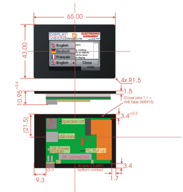 2-inch/2.8-inch/3.5-inch/4.3-inch uniTFTs Smaller Display Modules ...