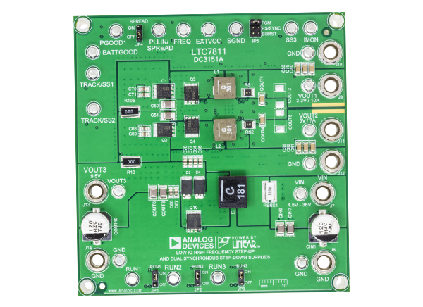 DC3151A Demo Circuit for LTC7811 - ADI | Mouser