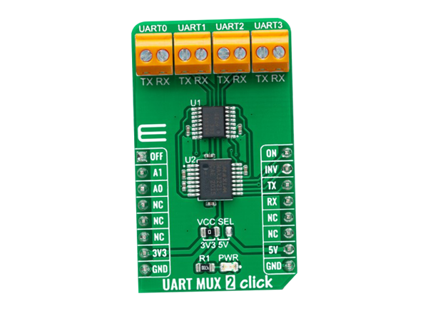 UART MUX 2 Click - Mikroe | Mouser