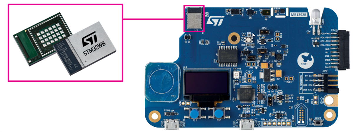 Discovery Kit With Stm32wb5mmg Mcu Stmicro Mouser