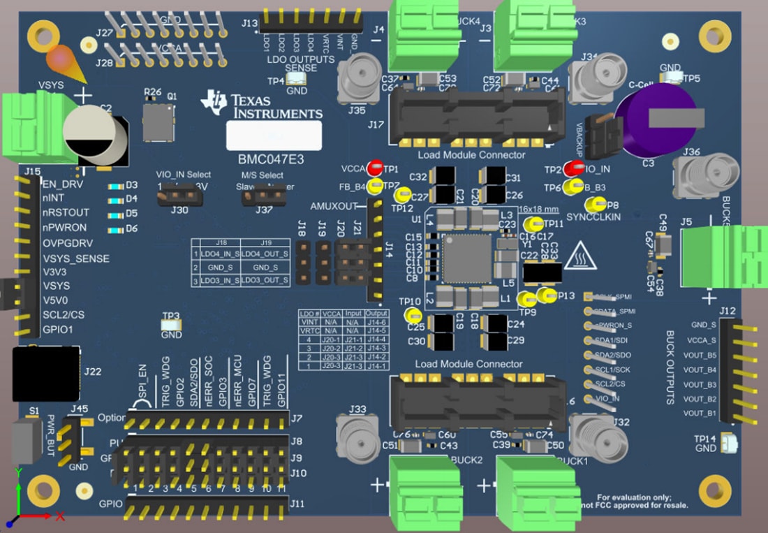 TPS6594xEVM PMIC Evaluation Modules (EVMs) - TI | Mouser