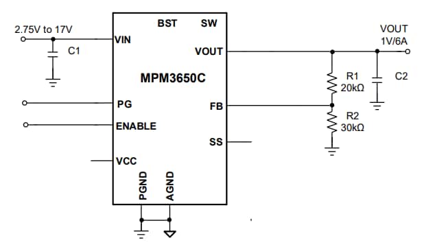 MPM3650C Step-Down Power Modules - MPS | Mouser
