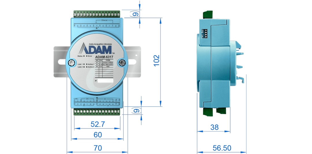 ADAM-6300 OPC UA Ethernet I/O Modules - Advantech | Mouser