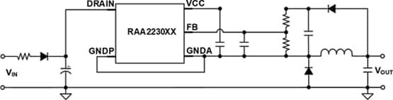 RAA2230xx 700V Non-Isolated AC-DC Buck Regulators - Renesas | Mouser