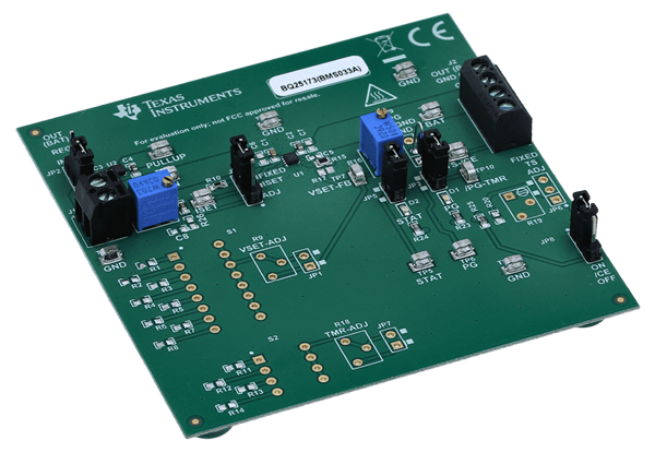 bq25173EVM Charger Evaluation Module (EVM) - TI | Mouser