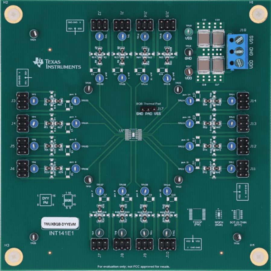 TMUXBQB-DYYEVM Multiplexer Evaluation Module - TI | Mouser