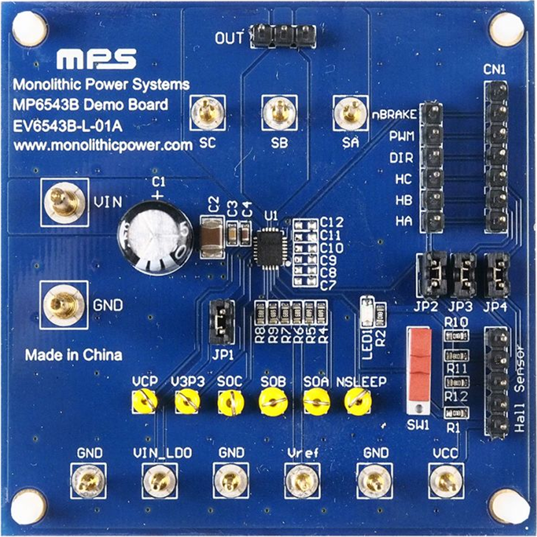 EV6543 Brushless DC Motor Driver Evaluation Boards - MPS | Mouser