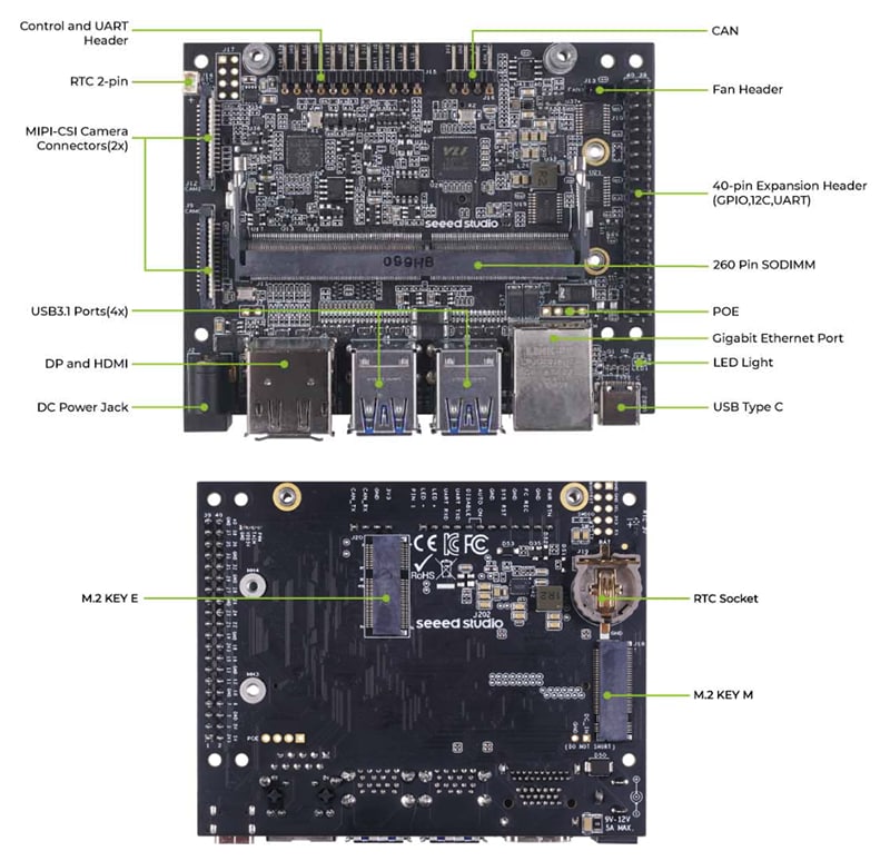 reComputer J202 Carrier Boards - Seeed Studio | Mouser
