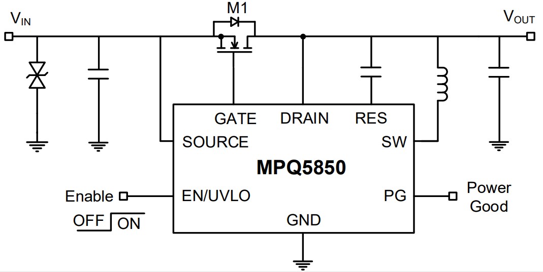 MPQ5850 Smart Diode Controllers - MPS | Mouser