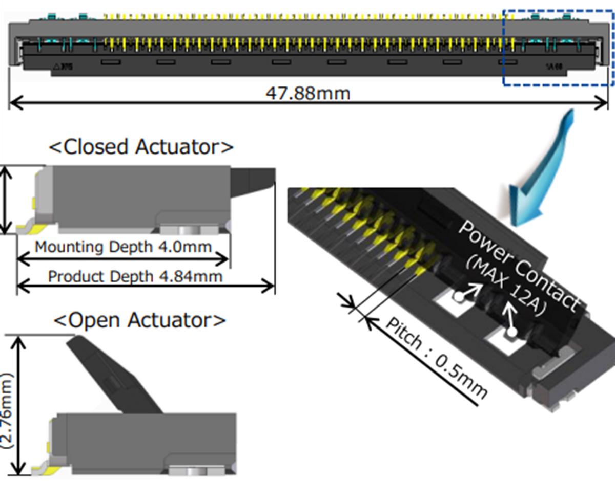 TF43SW Power & Signal Hybrid FFC & FPC Connectors - Hirose | Mouser