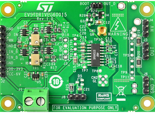 EVSTDRIVEG60015 Demonstration Board - STMicro | Mouser