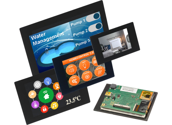 EA uniTFT Highend HMI Intelligent Displays - DISPLAY VISIONS | Mouser