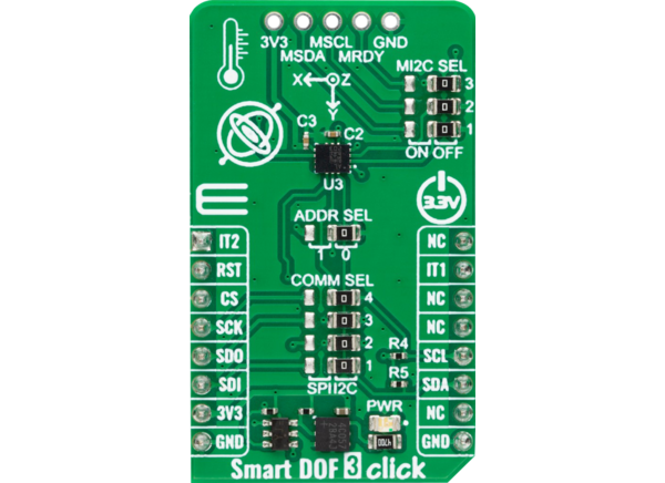 MIKROE-5734 Smart DOF 3 Click - Mikroe | Mouser