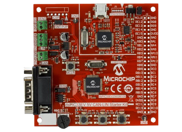 dsPIC33EV 5V CAN-LIN Starter Kit (DM330018) - Microchip Technology | Mouser