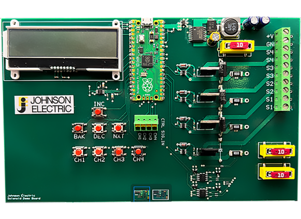 Solenoid Demo Board - Ledex / Johnson Electric | Mouser
