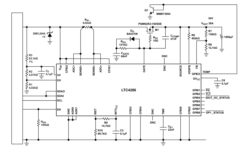 LTC4286 High-Power Hot-Swap Controller - ADI | Mouser
