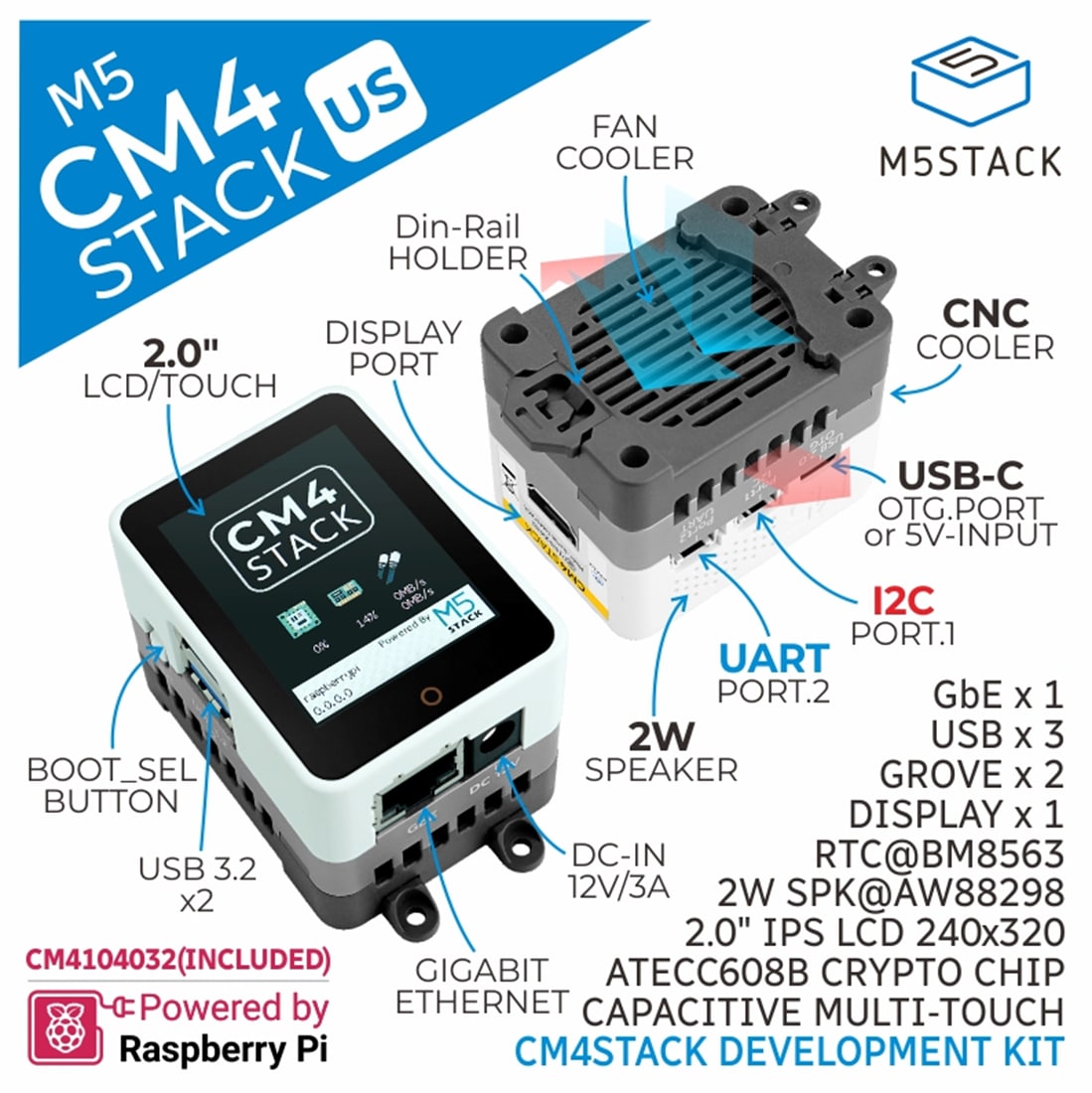 CM4STACK Development Kit - M5Stack | Mouser
