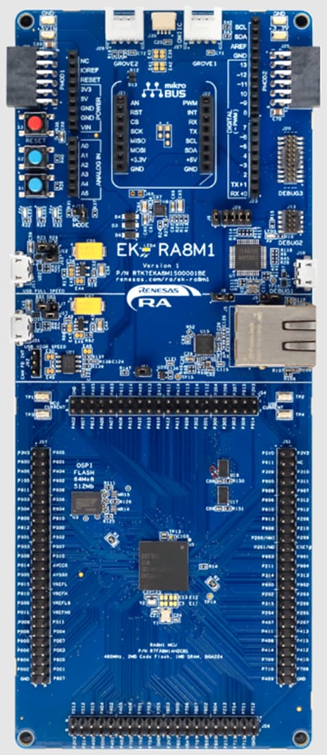 EK-RA8M1 RA8M1 Evaluation Kit - Renesas | Mouser